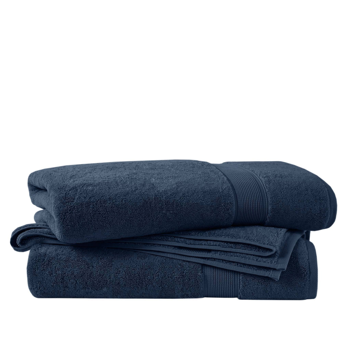 800GSM - 2 Piece Set Bath Sheet Antimicrobial - Dark Blue | Simple Home ...