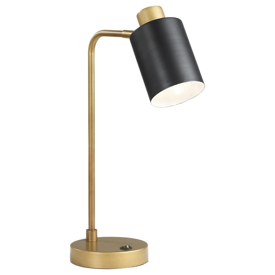 Cherise - Adjustable Angle Table Lamp - Antique Brass | Simple Home Plus