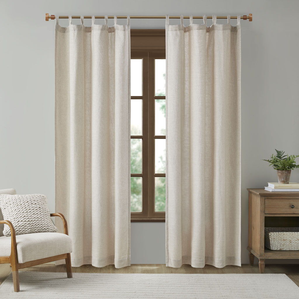 Beals - Tab Top Panel - Natural | Simple Home Plus