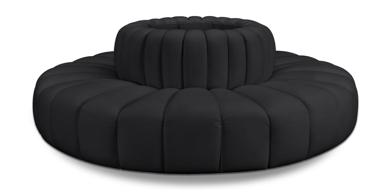 Arc - Faux Leather 8 Piece Round Modular Sofa | Simple Home Plus
