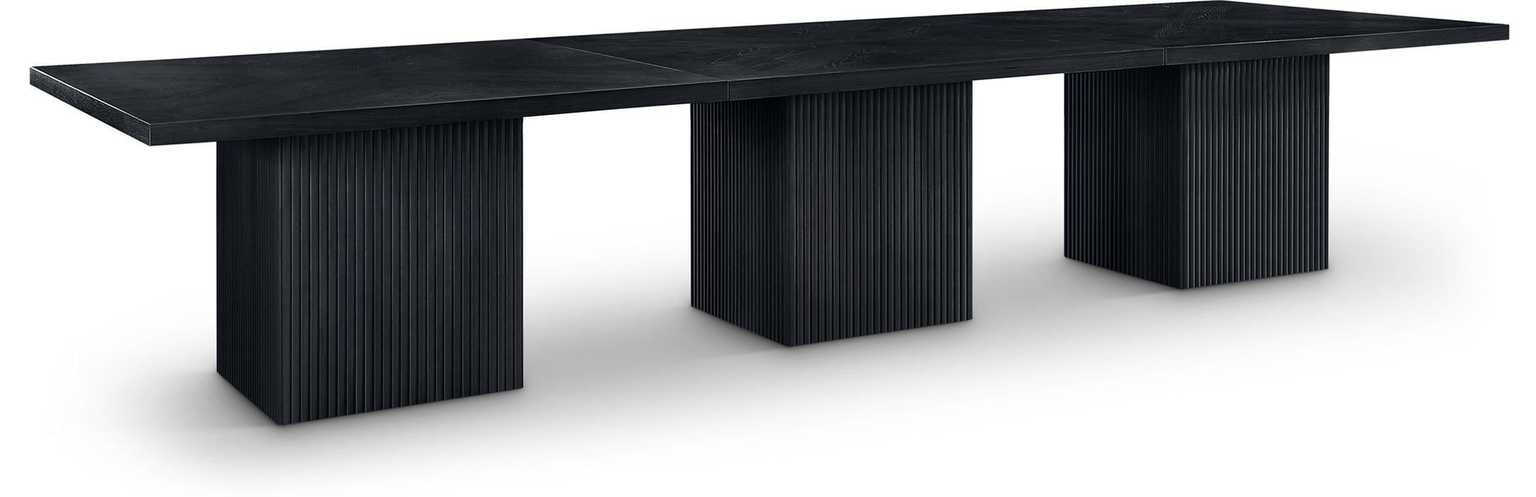 Belinda - Wood Mid-Century Modern Modular Dining Table - Black | Simple ...