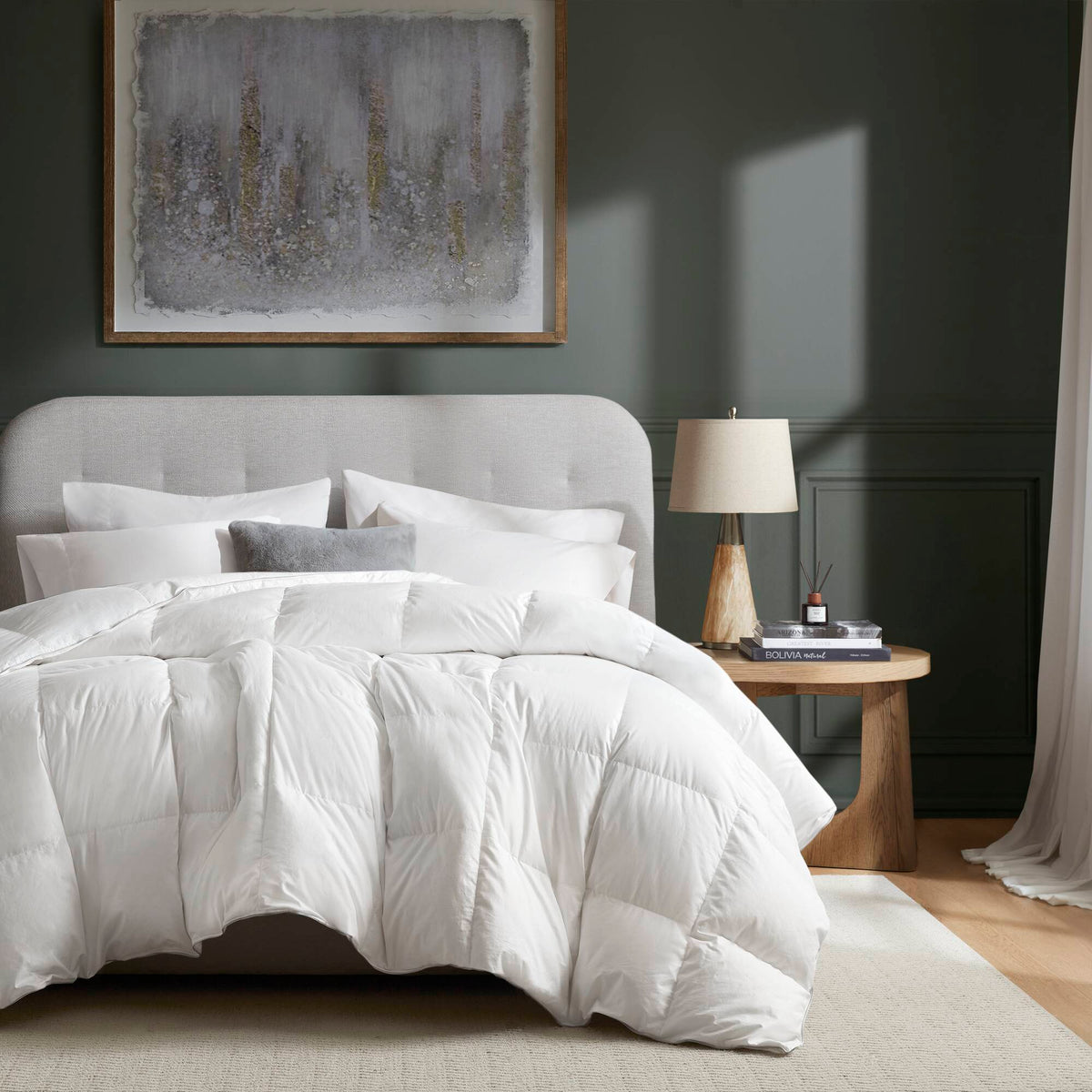 Full/Queen 100% Shell Comforter - White | Simple Home Plus